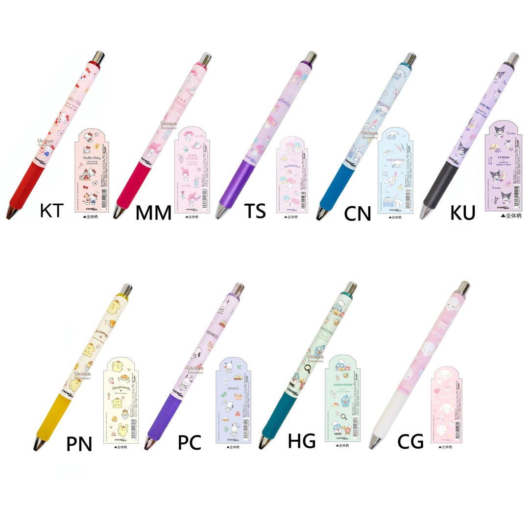 Pentel Energel 0.5mm Gel Pen Characters Anime Kawaii Comic Cute Cartoon ...