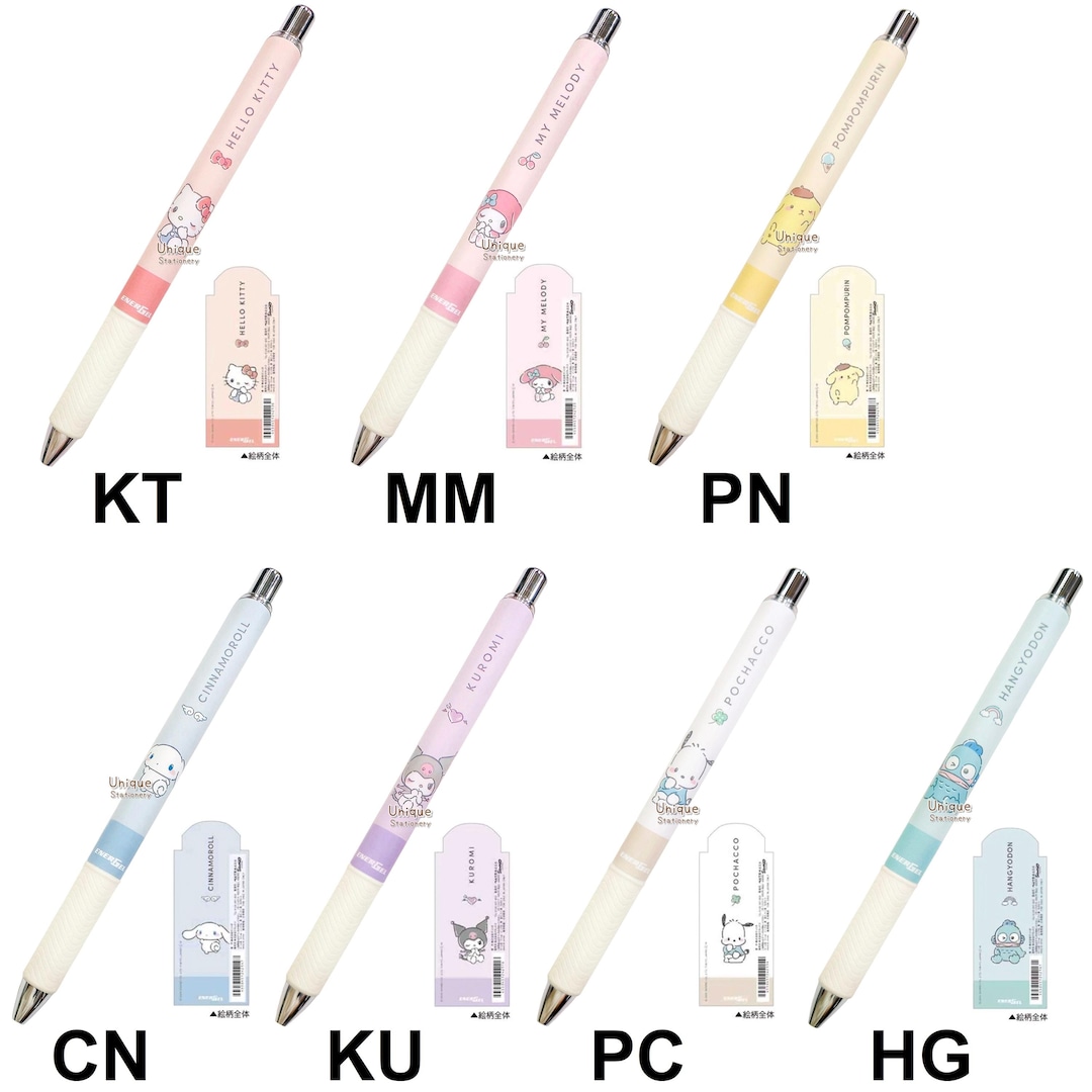Pentel Energel 0.5mm Gel Pen Characters Anime Kawaii Comic Cute Cartoon ...