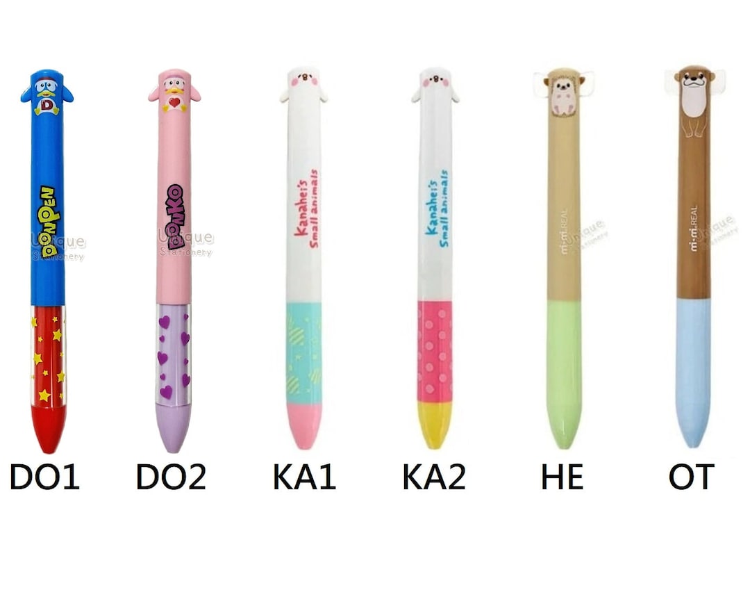 2-way Ballpoint Pen Black Red Ink Donki Donpen Donko Kanahei's Small ...