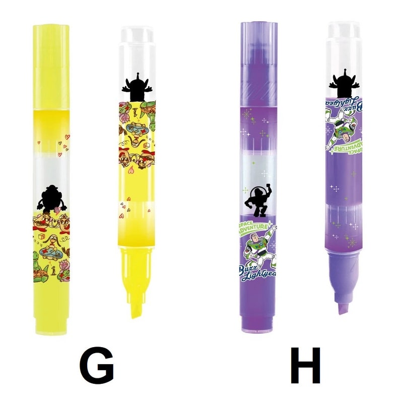 Liquid Highlighter Pen Characters Floating Upside Down Inside - Etsy