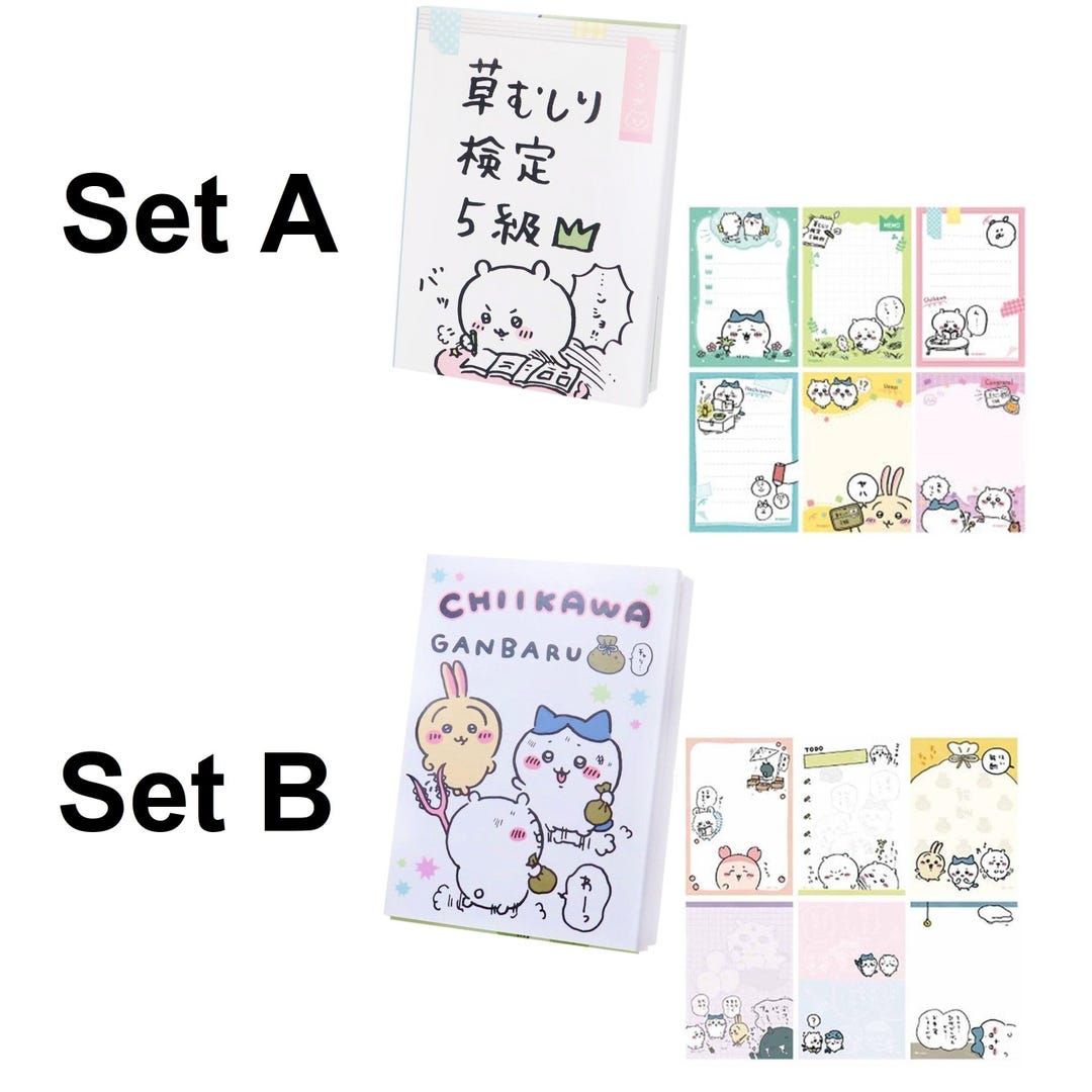 Chiikawa Usagi Hachiware Paper Memo Notepad - Etsy