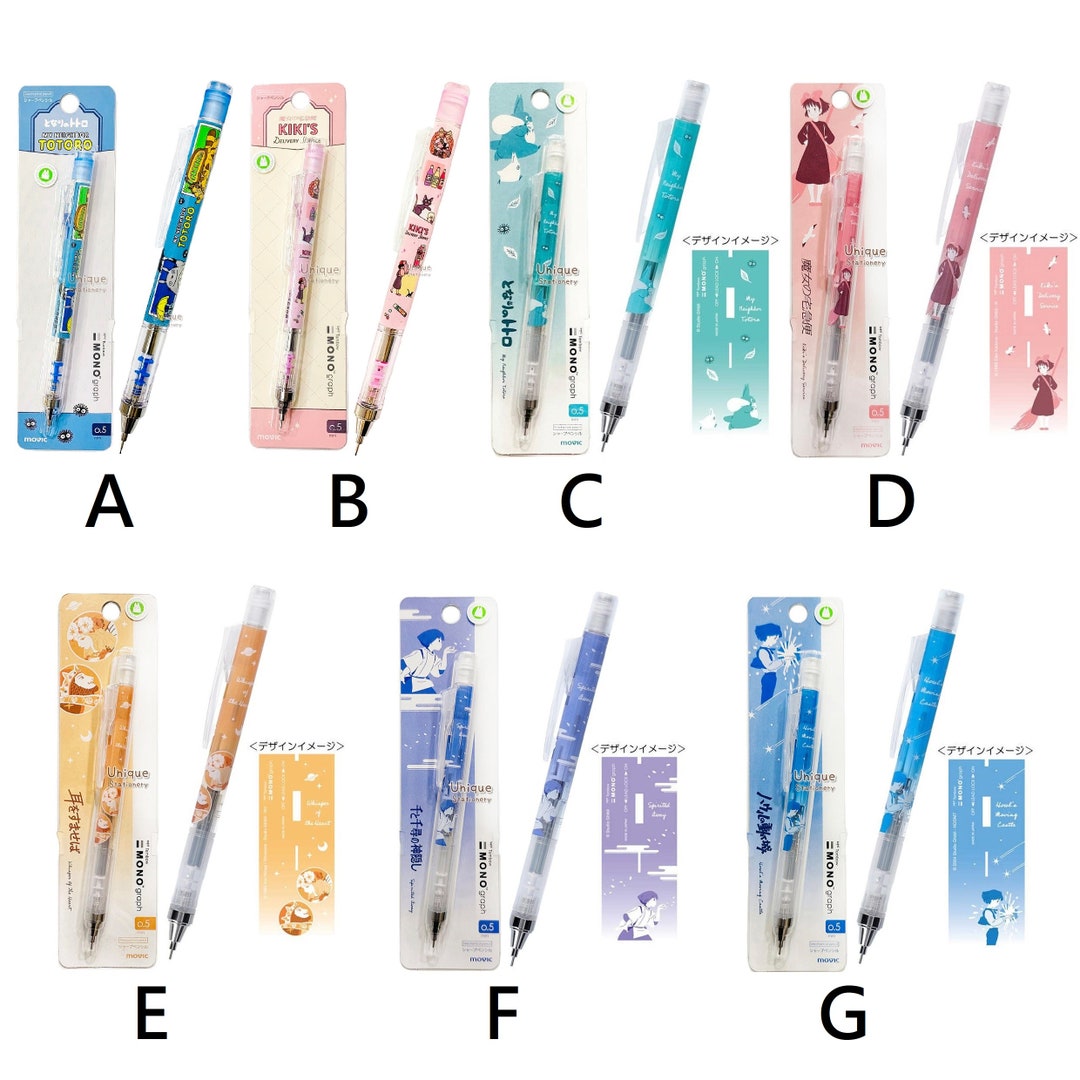 TOMBOW MONO Graph 0.5mm Mechanical Pencil Eraser Totoro Catbus Kiki's ...