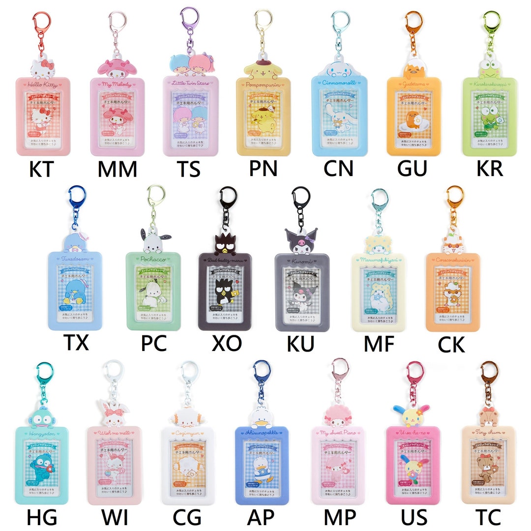 Characters Photo Keychain IC Card Holder Frame Japan Animation Anime ...
