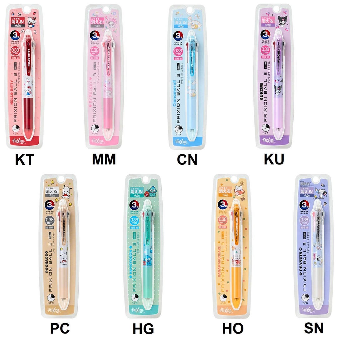 Pilot Frixion 3-way 3 Colors 0.38mm Erasable Ballpoint Pen Japanese ...