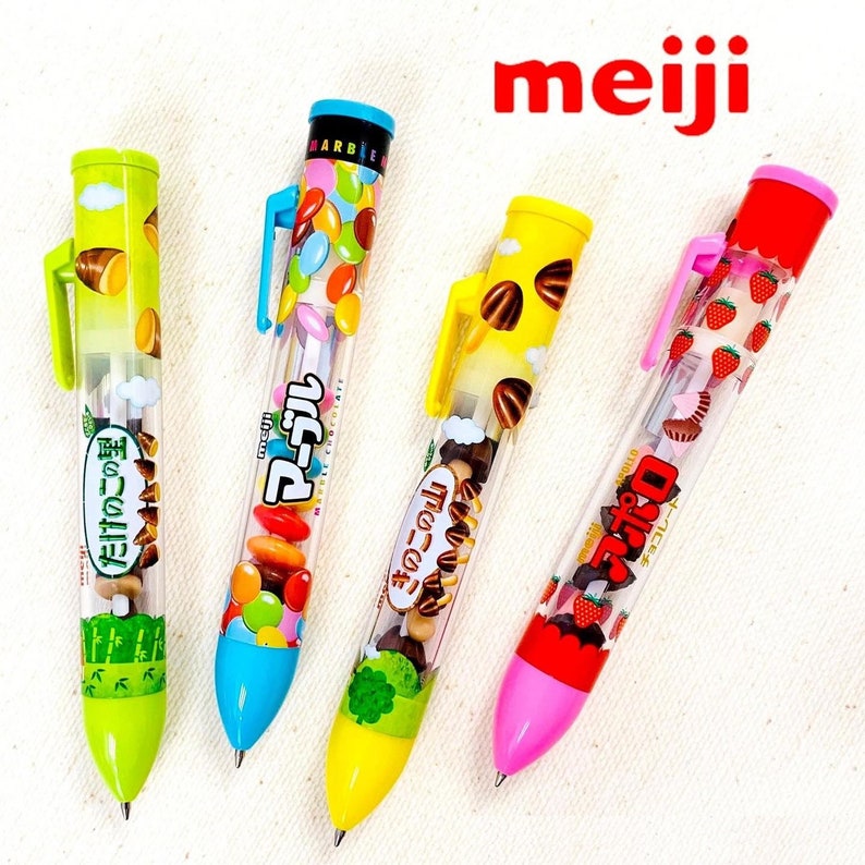 Meiji Snacks Japan Moving Charm Mascot Ballpoint Pen APOLLO | Etsy