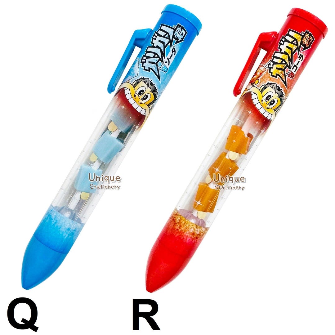 Snacks Japan Moving Charm Mascot Ballpoint Pen Garigari Kun Soda Coke ...