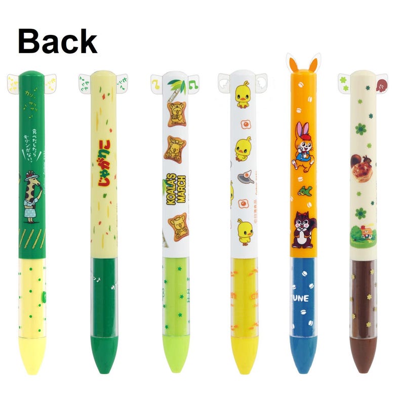 Funbox Mimi 2-way Ballpoint Pen Black & Red Ink Snacks Lotte Pie No Mi ...