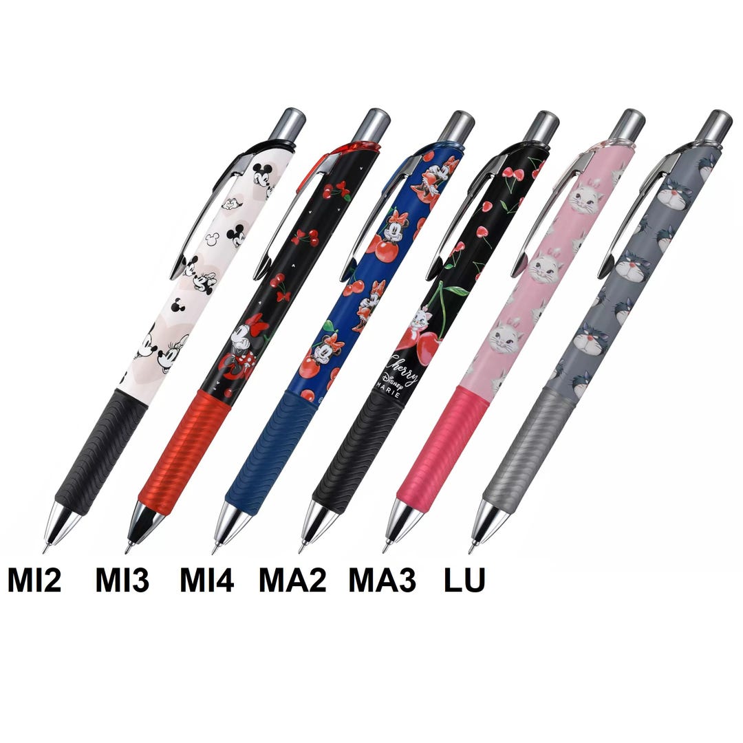 Pentel Energel 0.5mm Black Ink Gel Pen Disney Store Limited Alice ...