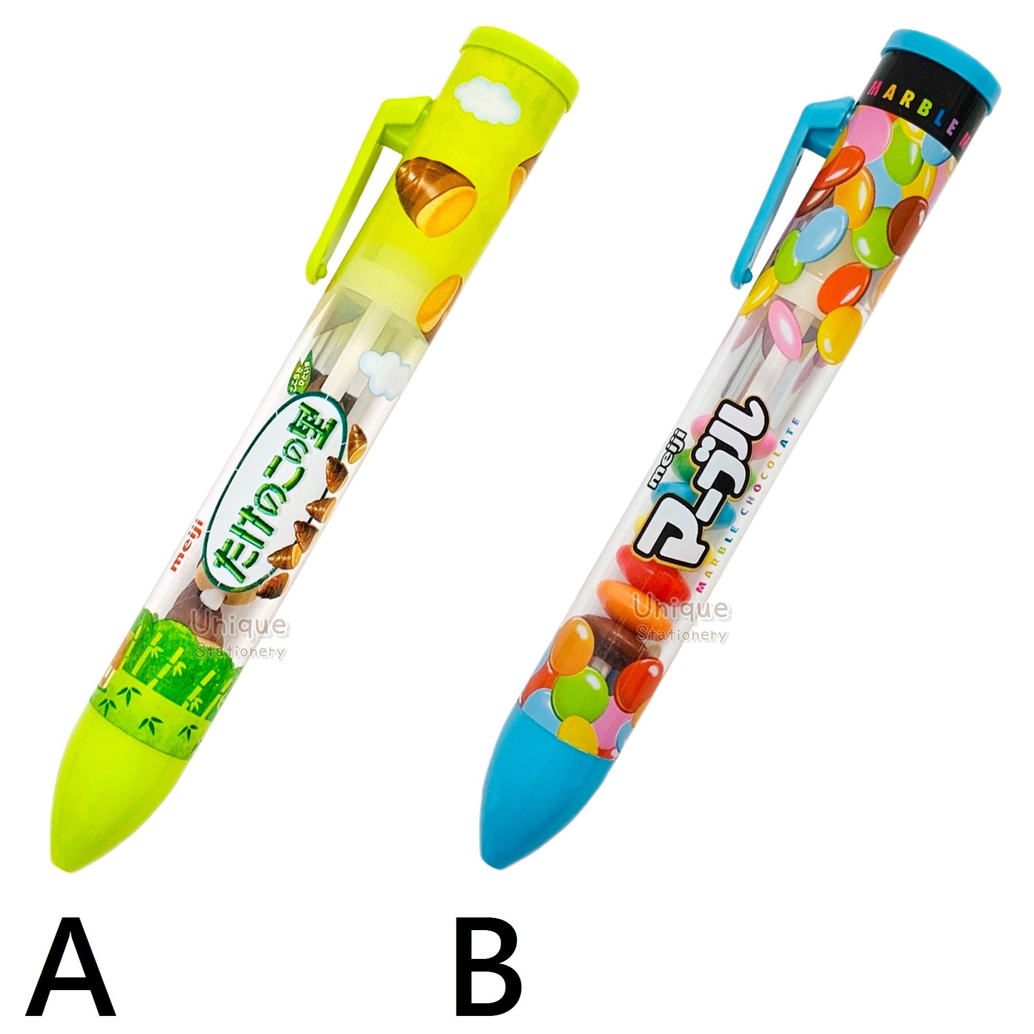 Meiji Snacks Japan Moving Charm Mascot Ballpoint Pen APOLLO Chocolate ...