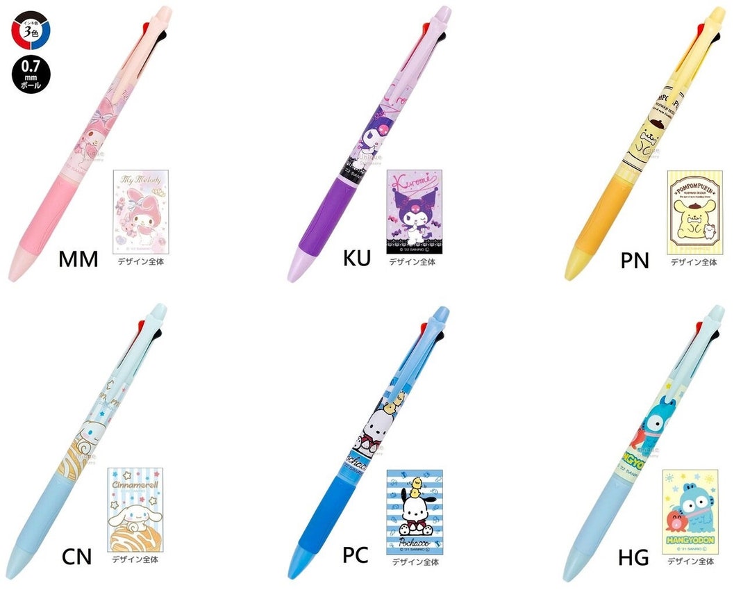 Characters 3 Colors Multi 0.7mm Ballpoint Pen Japan Animation Anime ...