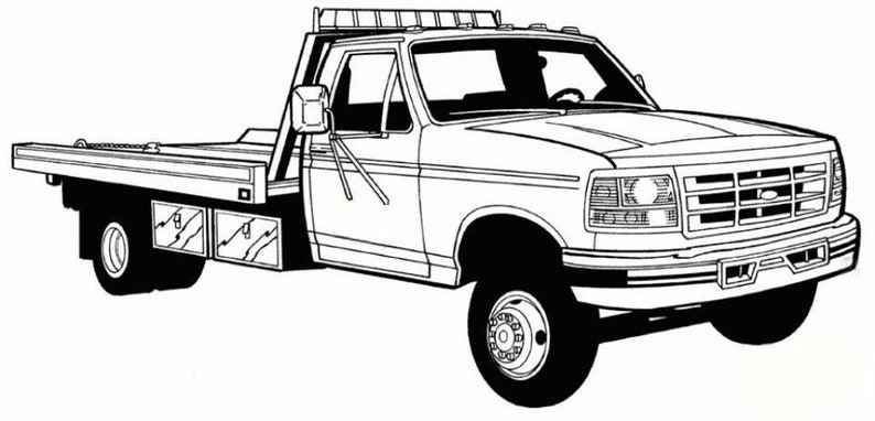 30 Pick up Truck Coloring Pages Printable Kids Adults - Etsy