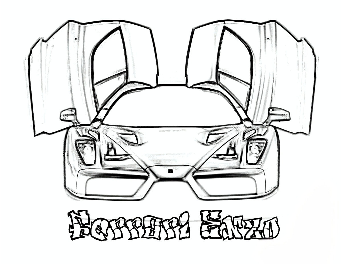 Over 100 Pages Exotic Car Printable Coloring Pages - Etsy