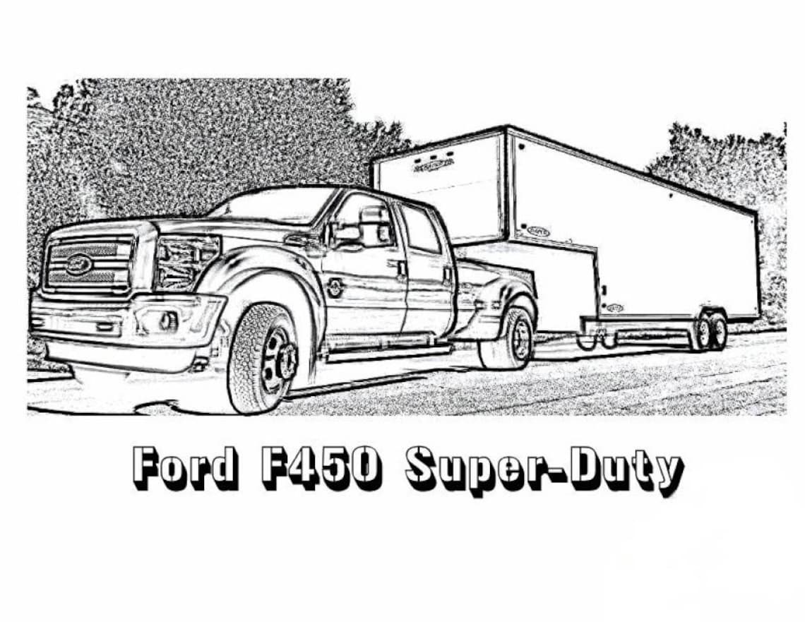 30 Pick up Truck Coloring Pages Printable Kids Adults - Etsy