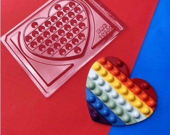 Heart Fidget/pop It Mold - Etsy