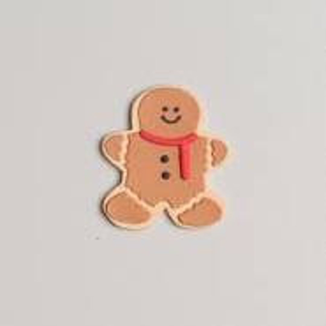 1.5 Gingerbread Man Royal Icing Toppers 6pcs - Etsy