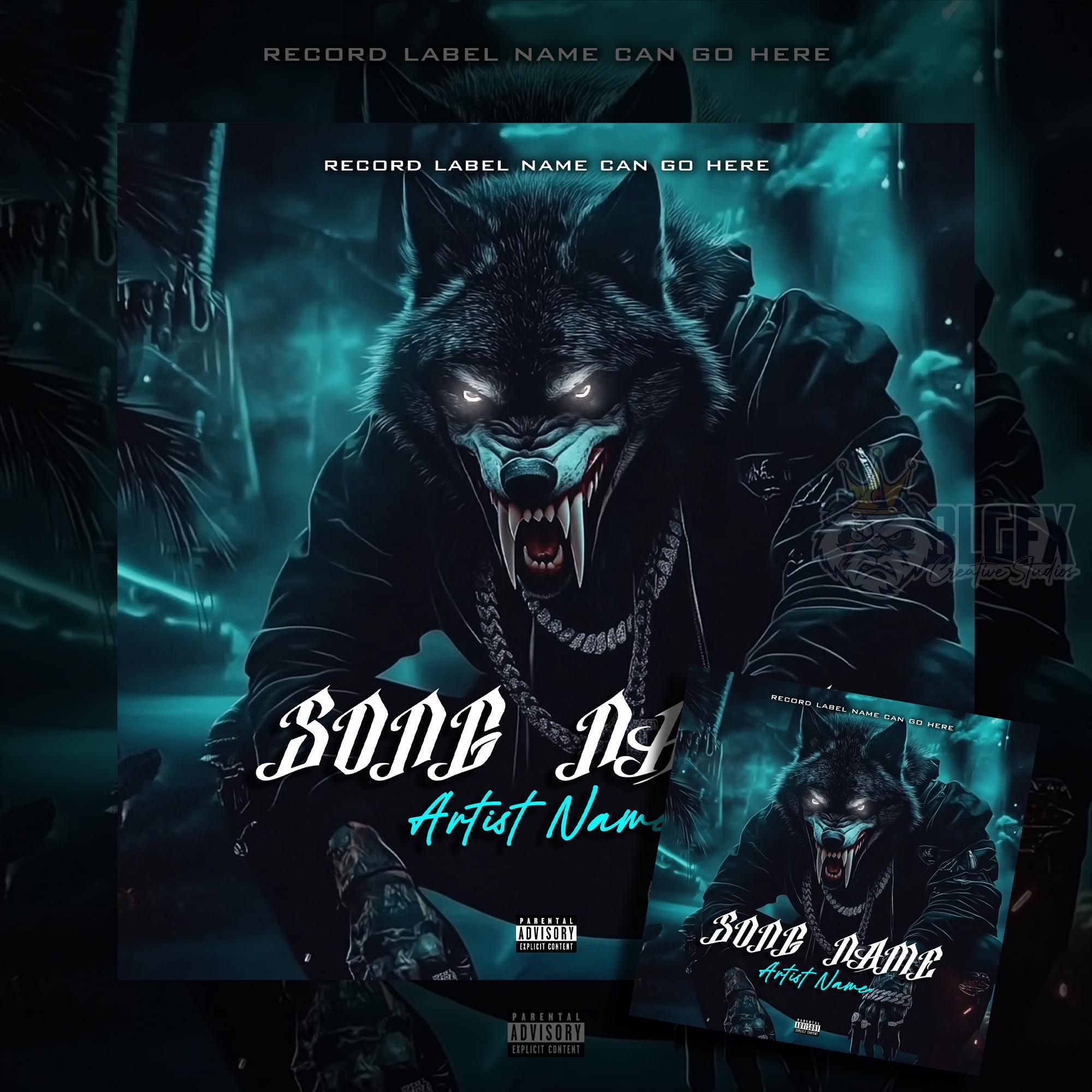 CD Cover/mixtape Cover Template | Big Bad Wolf - Etsy