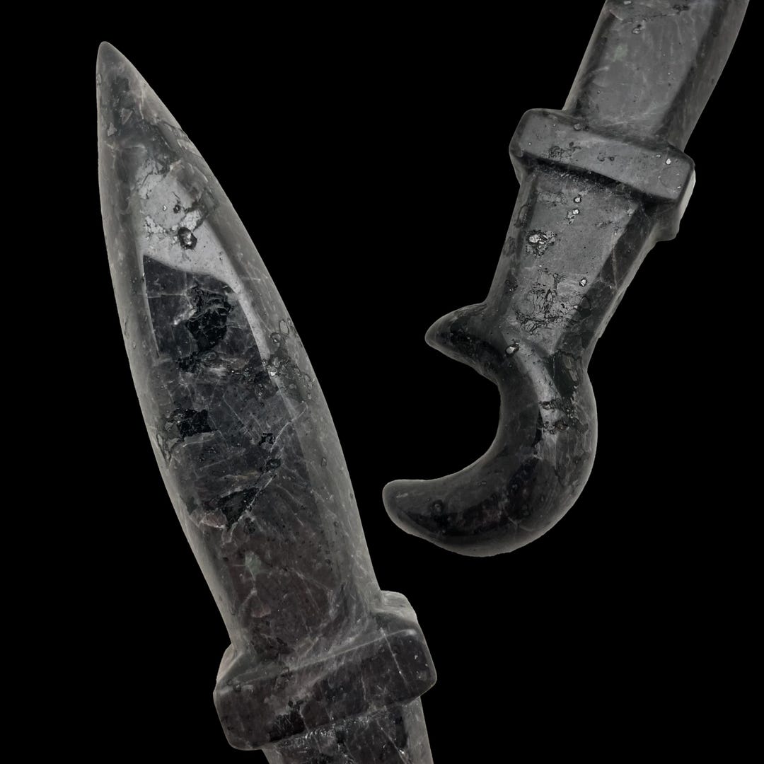 Igneous Rock Dagger Crystal Knife Carving (5") - Etsy