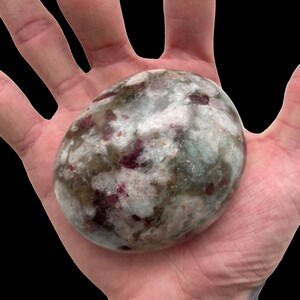Tumbled Rubellite Pink Tourmaline Palm Stone - Etsy