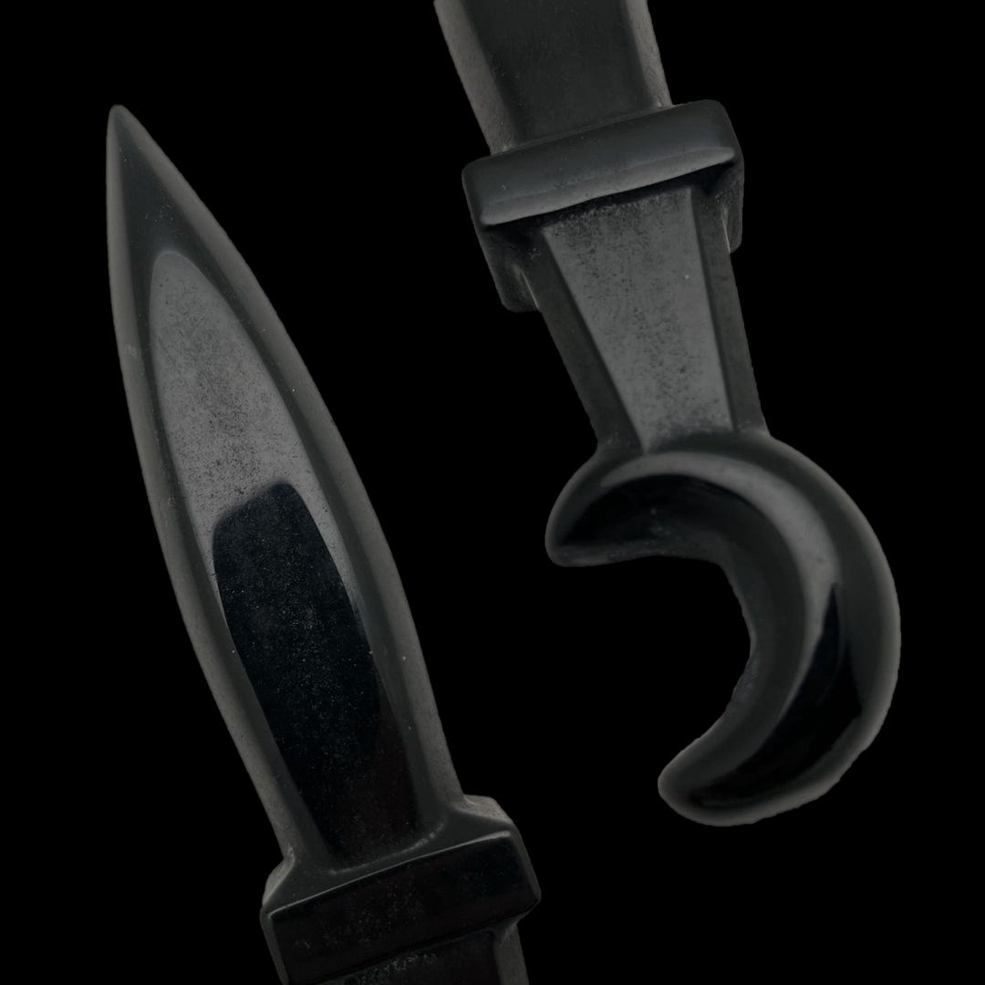 Black Onyx Crystal Dagger Crystal Knife Carving 5 - Etsy