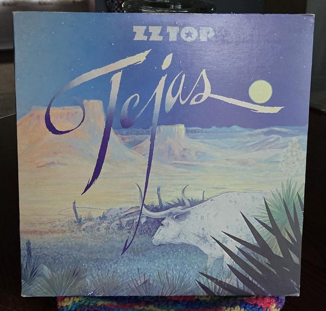 Z Z Top - Tejas - 1976 Warner Bros. Records - 1979 Re-issue - Tri-fold ...