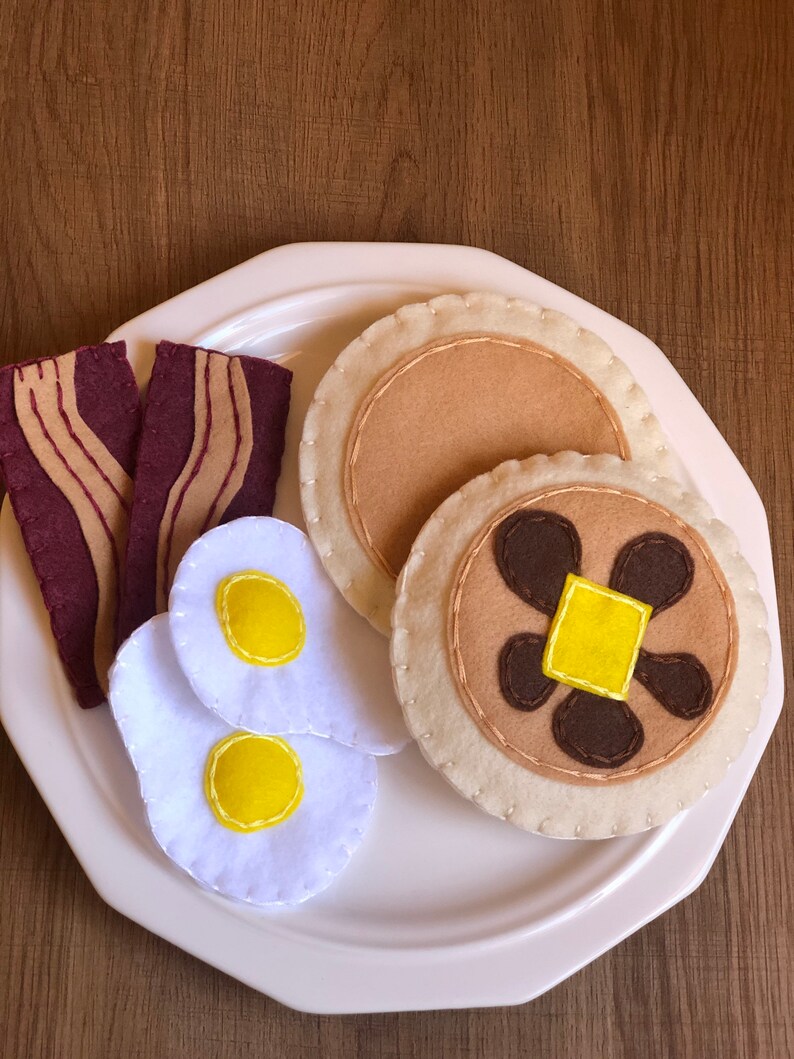 Deluxe Breakfast Set Felt Play Food Felt Breakfast Set Felt - Etsy