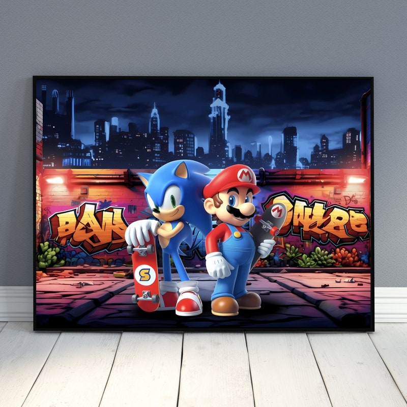 Graffiti Sonic - Etsy