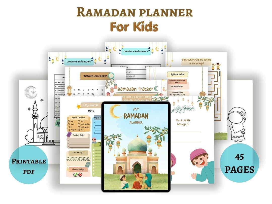Ramadan Planner for Kids: Islamic Activity Book (digital Download) - Etsy