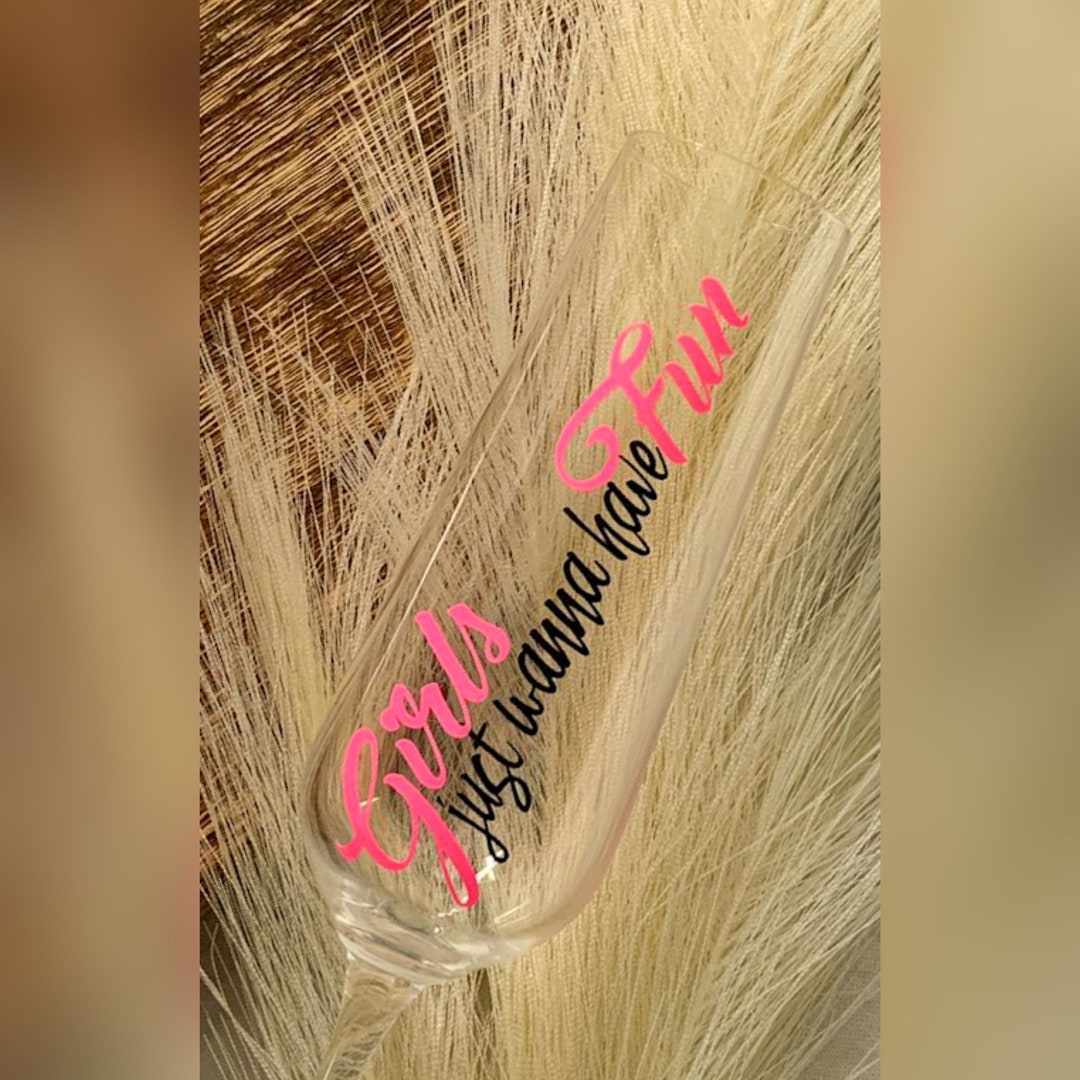 Vinyl Stickers Girls Just Wanna Have Fun Stickers for Glasses Gift ...