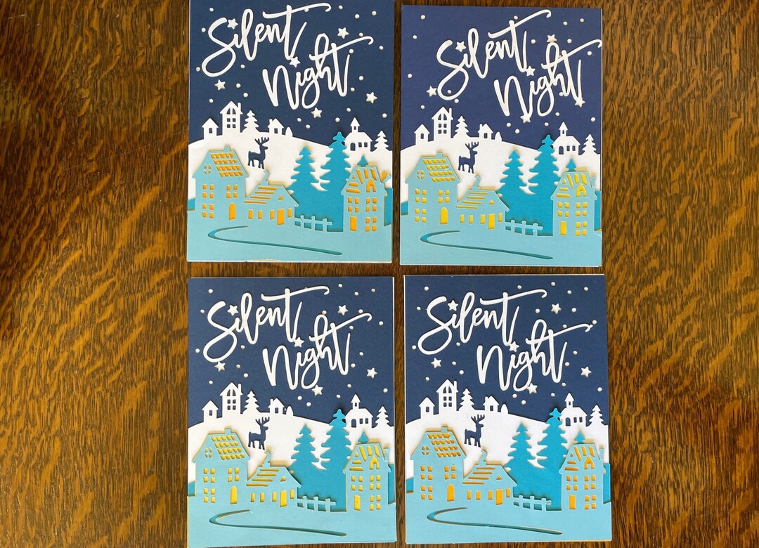 Create by Mindy DIY Card Kit: Handmade or Assembled Set of 4, Silent ...