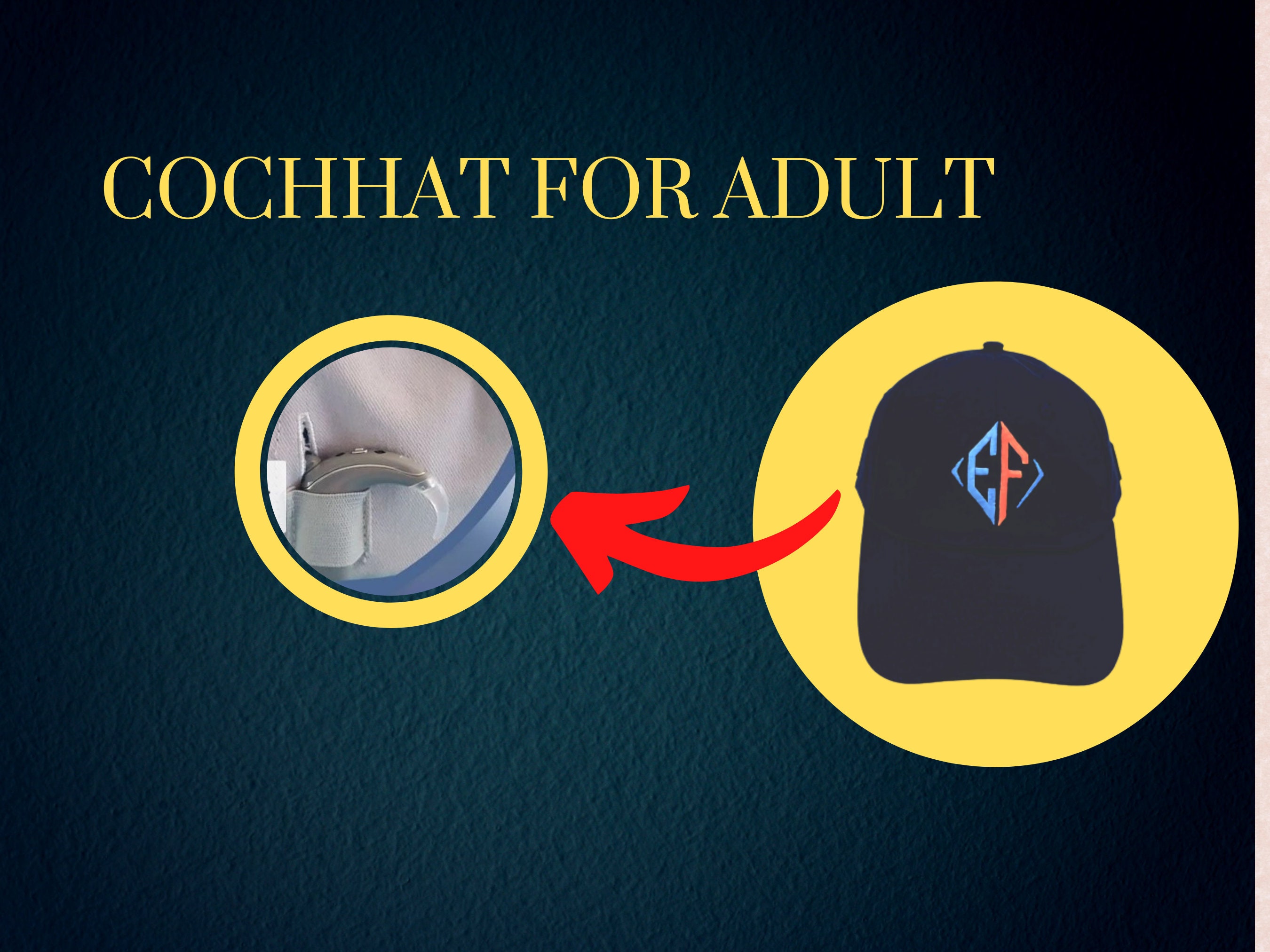 Cochhat Logo Cochlear Implant Hat Stylish Ear Free Cochlear - Etsy