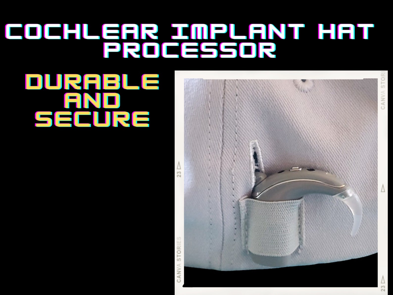 Cochhat Logo Cochlear Implant Hat Stylish Ear Free Cochlear - Etsy