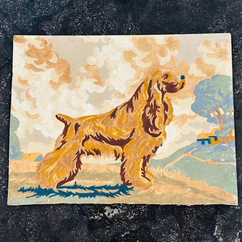 Paint by Number Dog - Etsy