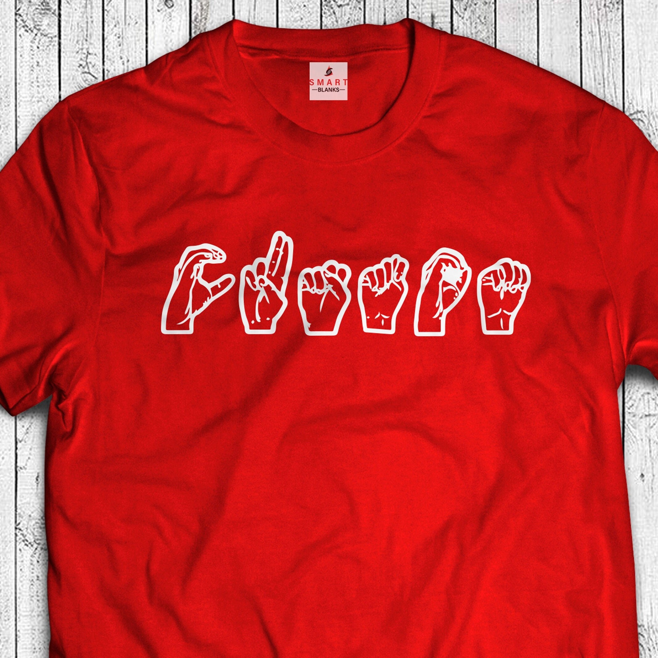 Sign Language Custom Text Shirt ASL T-shirt Gift Cool Gifts | Etsy