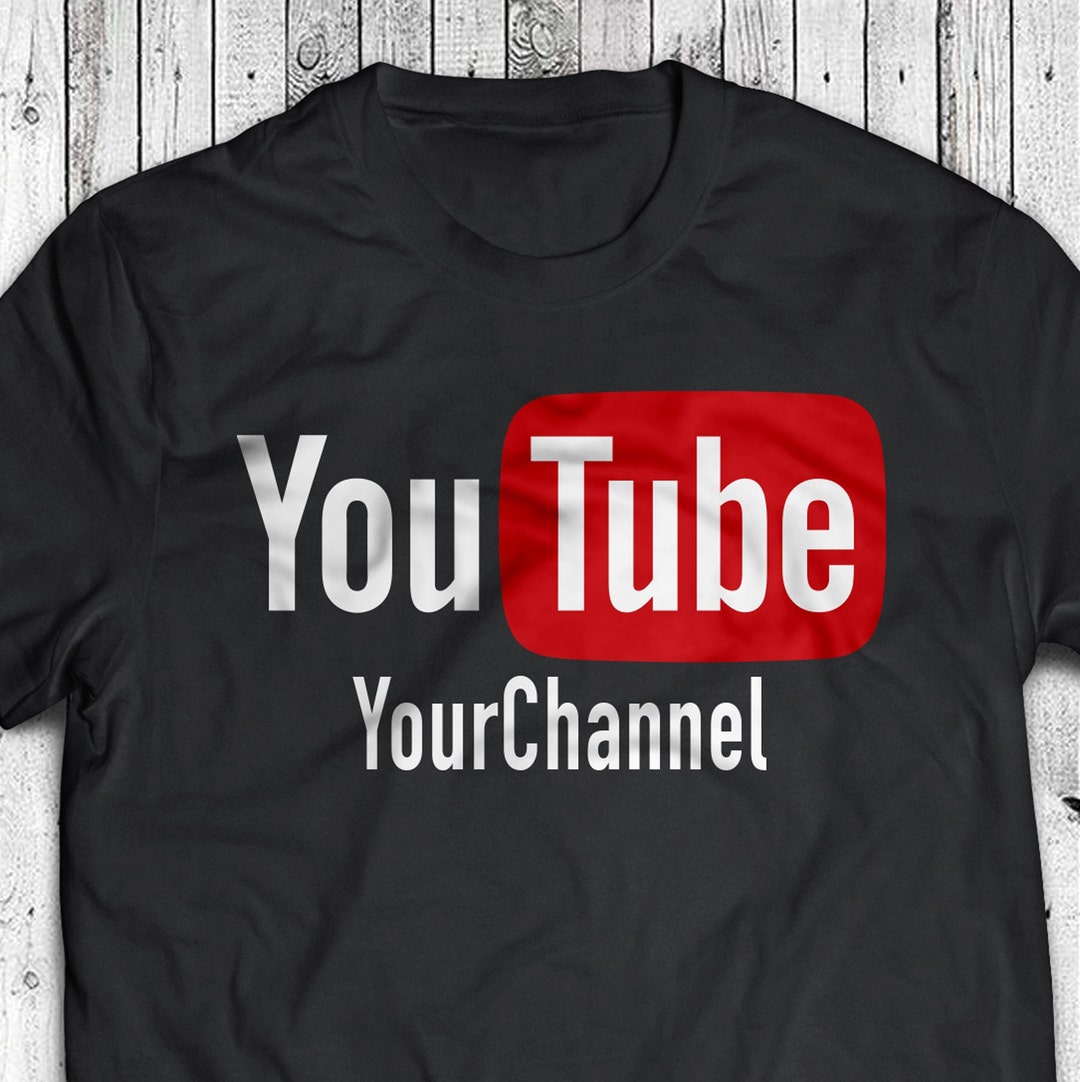 Custom Channel Shirt - Vlogger Merch for Channel Personalized Text ...