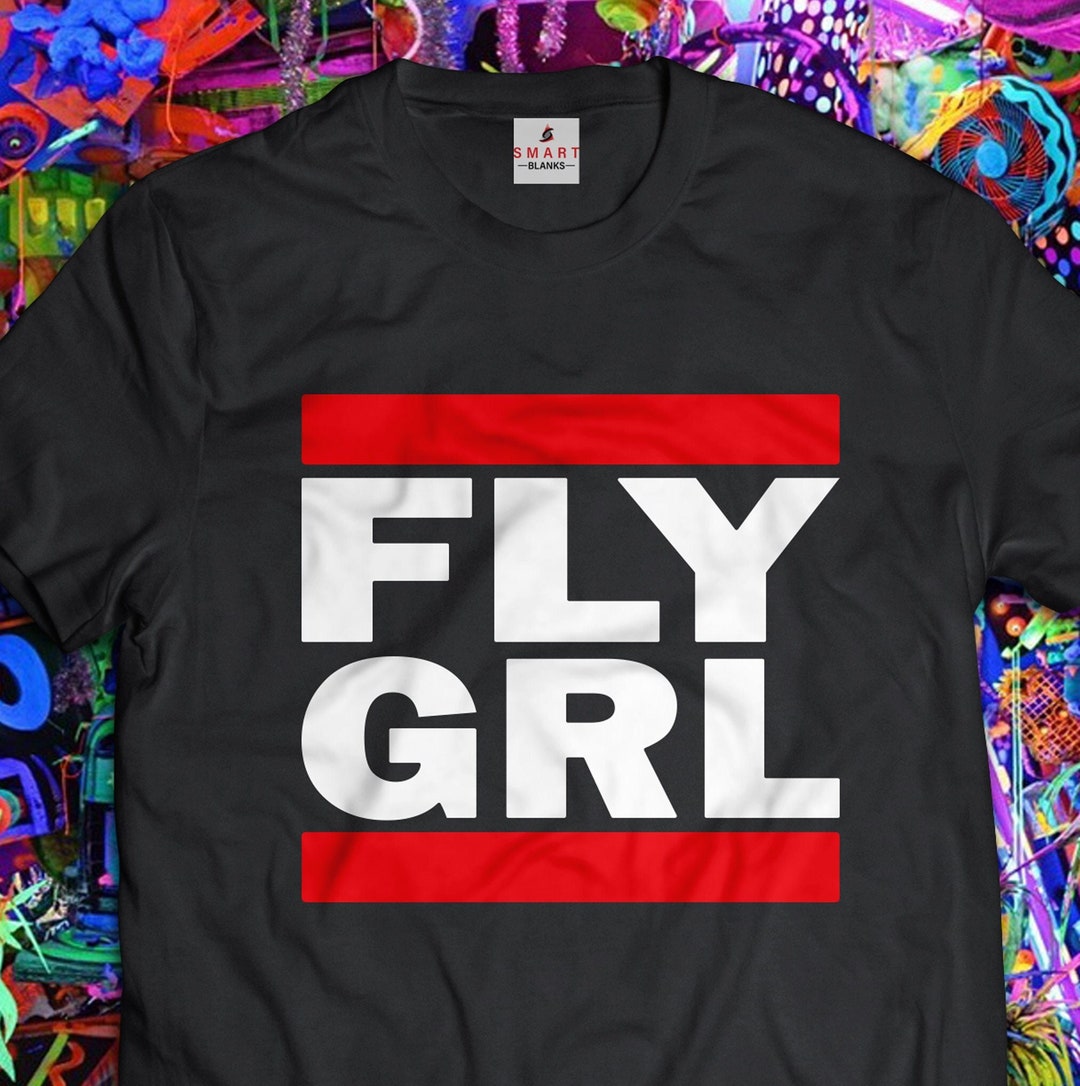 FLY GRL 80s Theme Party Hip-hop Personalized Shirt 80's Hip Hop Mc (S ...