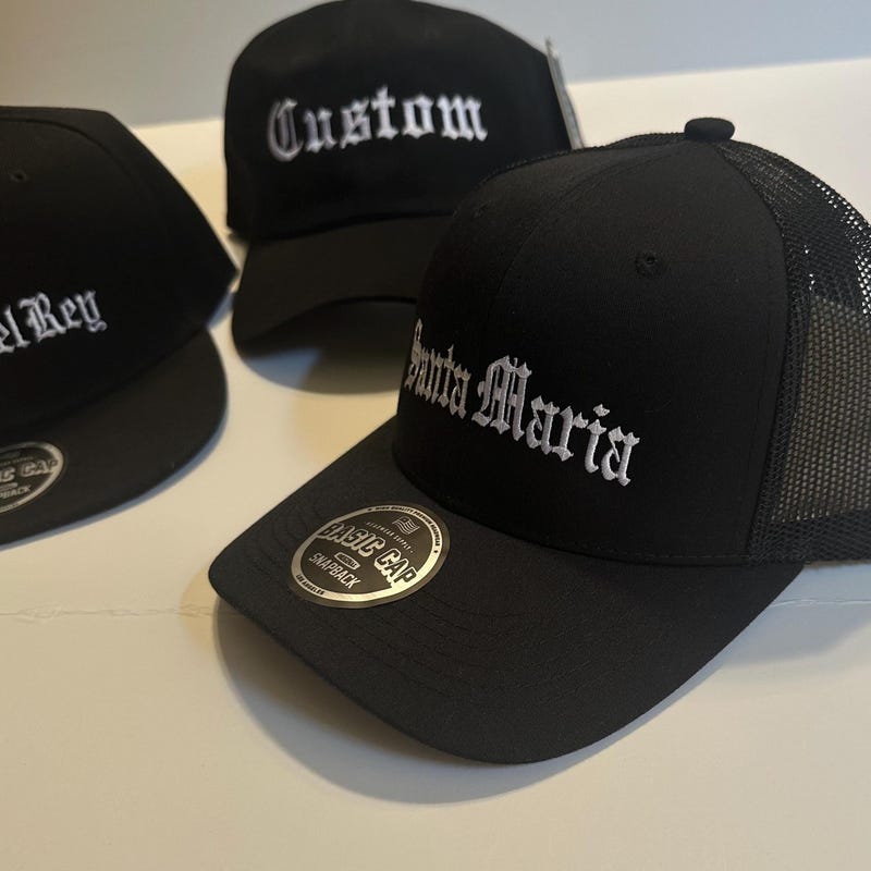 Hats Old English Letter - Etsy