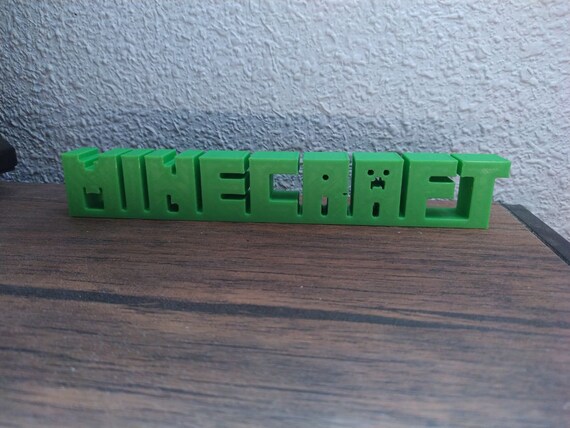 Minecraft 3D Logo - Etsy