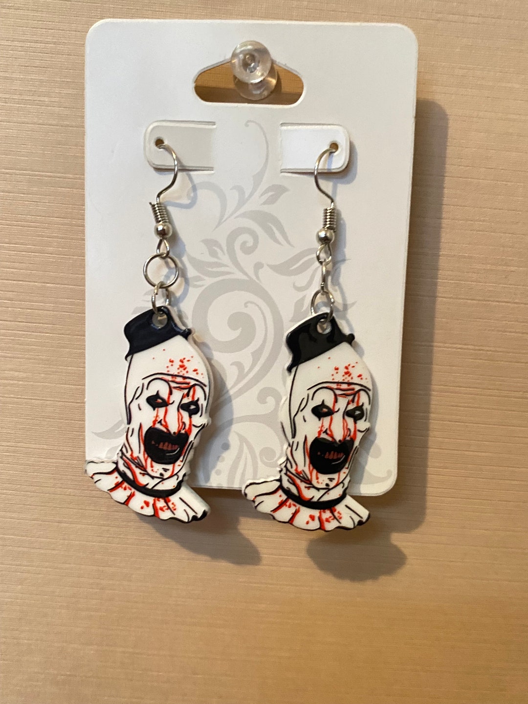 Terrifier Art the Clown Earring Set - Etsy