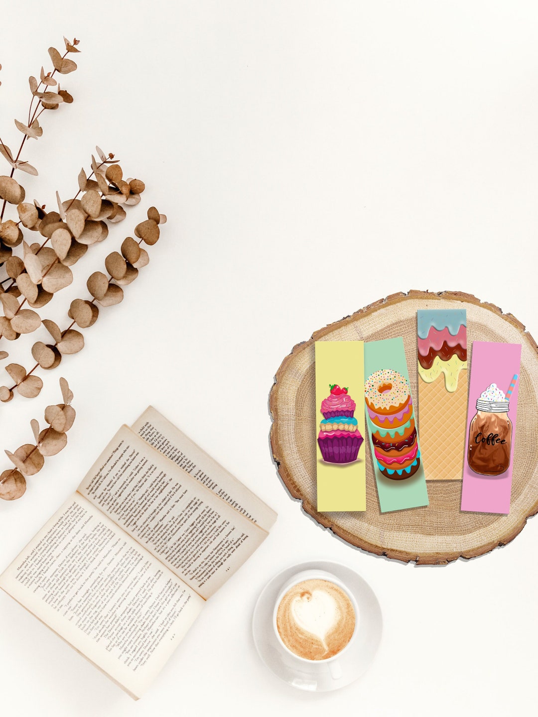 Printable Bookmarks, Sweet Bookmarks, Set of 4 Printable Bookmark ...