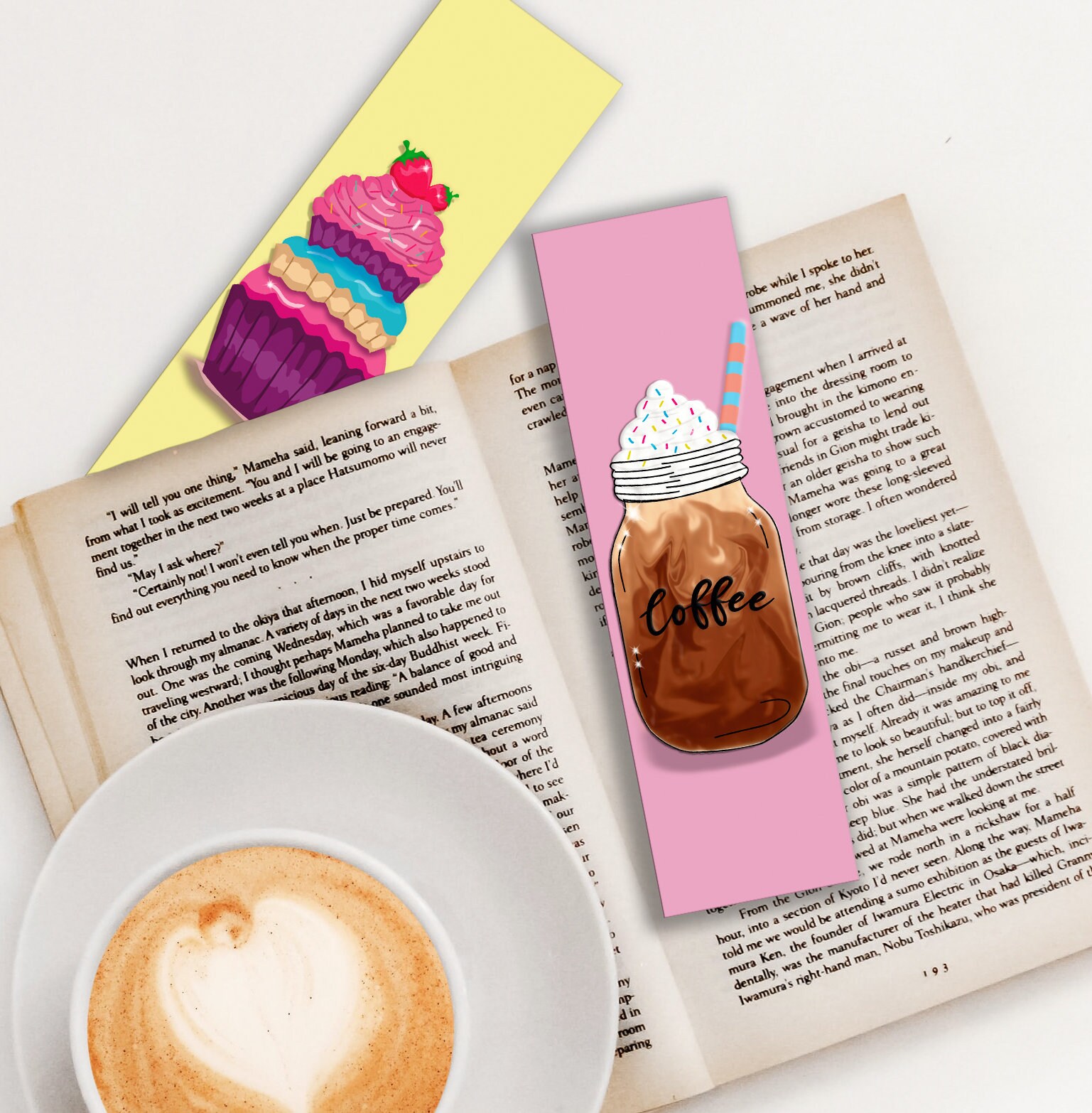 Printable Bookmarks, Sweet Bookmarks, Set of 4 Printable Bookmark ...