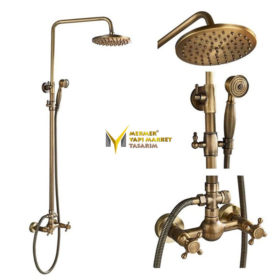 Antique Design Shower Set Mixer Showerhead, Tap, Bathroom Vanity, Sink ...