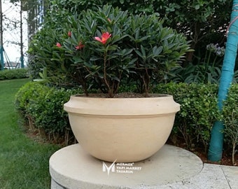 Travertine Pot - Etsy