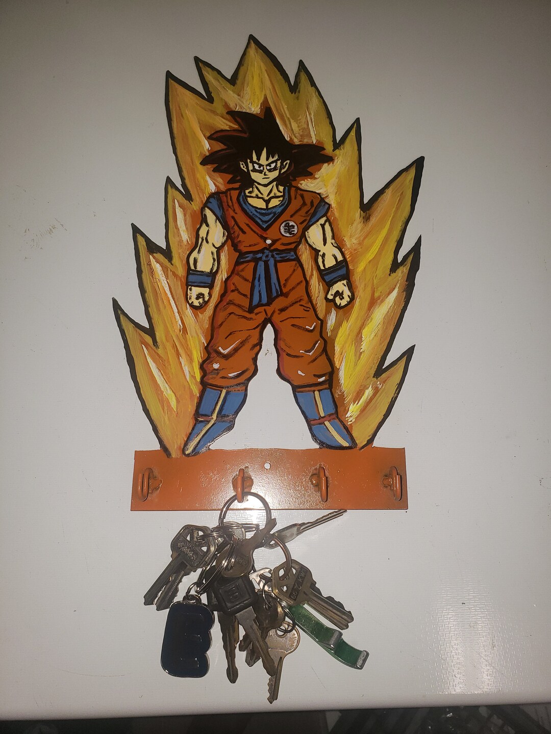 DBZ Goku Supersaiyan Key Holder - Etsy
