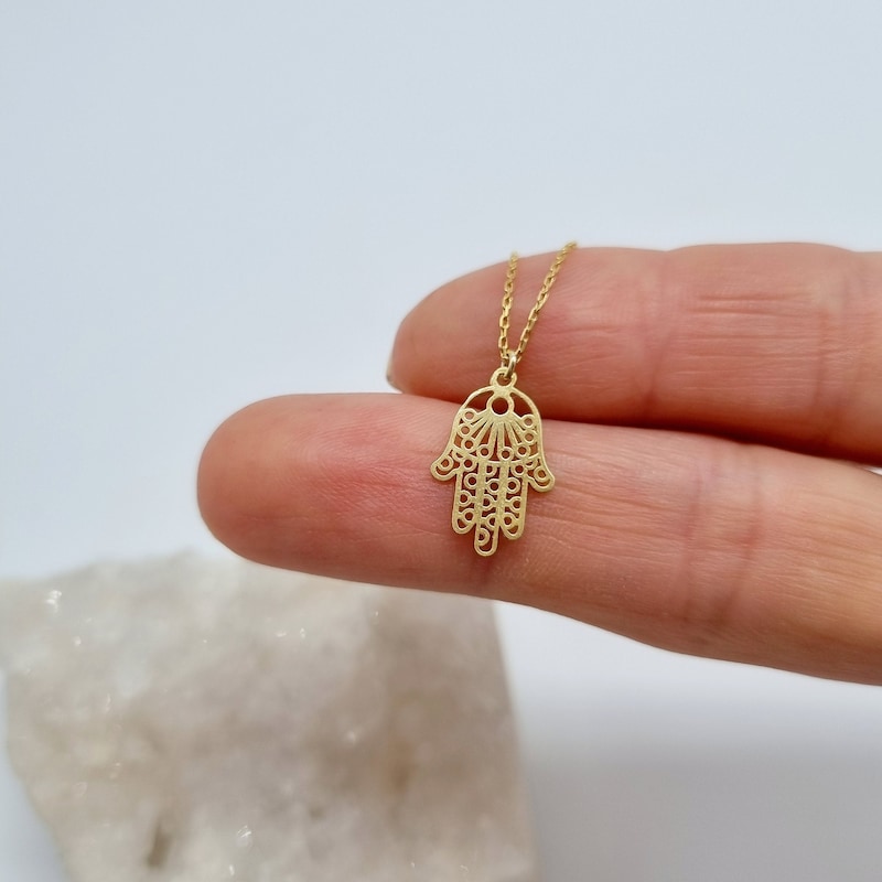Hand of Fatima Necklace - Etsy