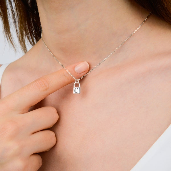 Padlock Necklace - Etsy
