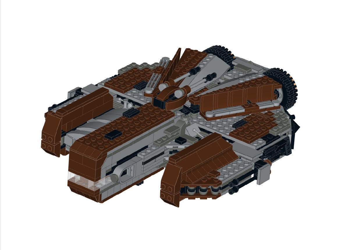 Lego MOC Ebon Hawk Star Wars Building Instructions Manual - Etsy