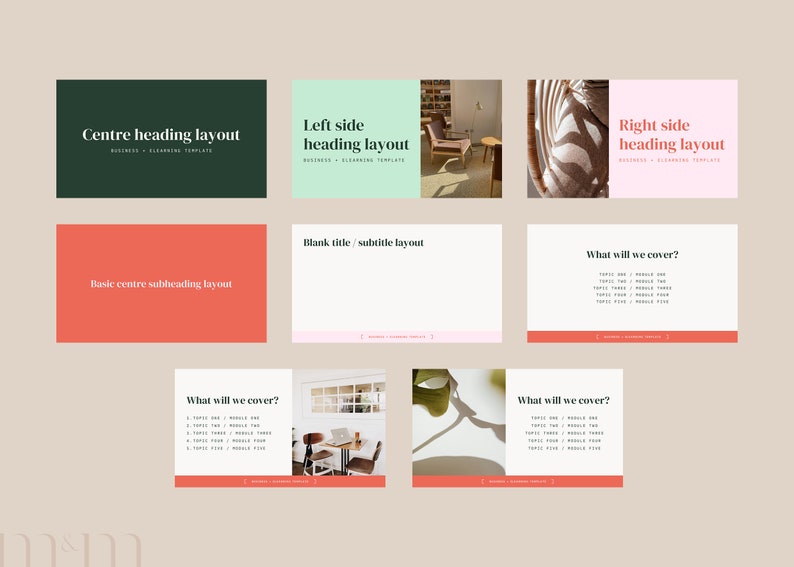 Modern E-learning Presentation Template | 40+ Google Slides & Canva ...