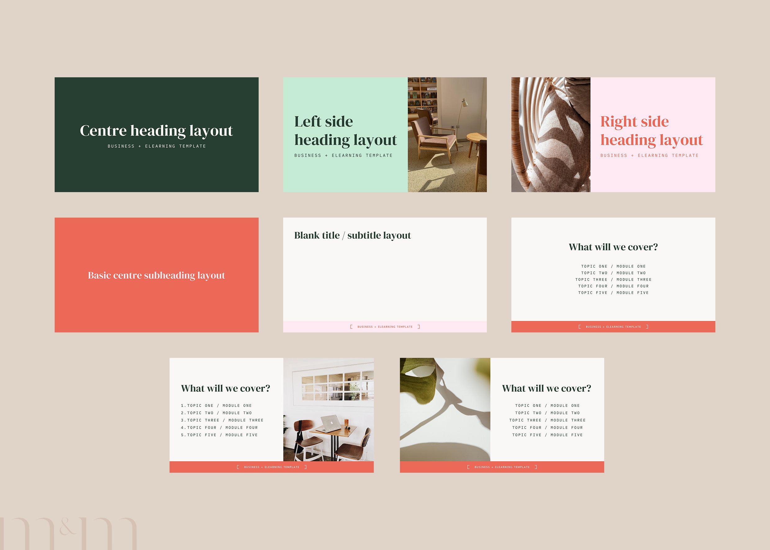 Modern E-learning Presentation Template | Google Slides Template ...