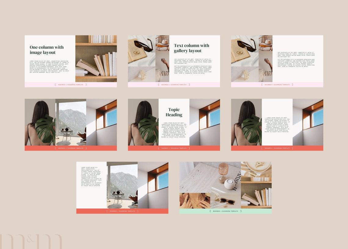 Modern E-learning Presentation Template Google Slides - Etsy