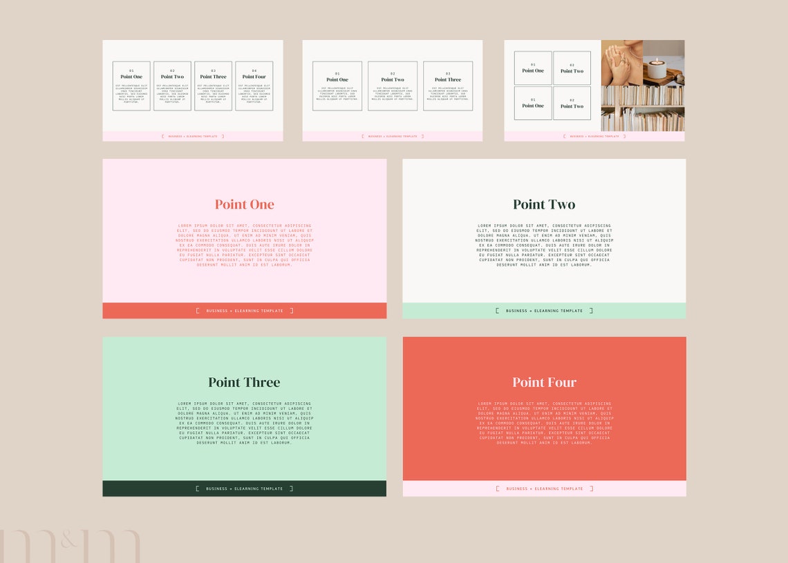 Modern E-learning Presentation Template Google Slides - Etsy